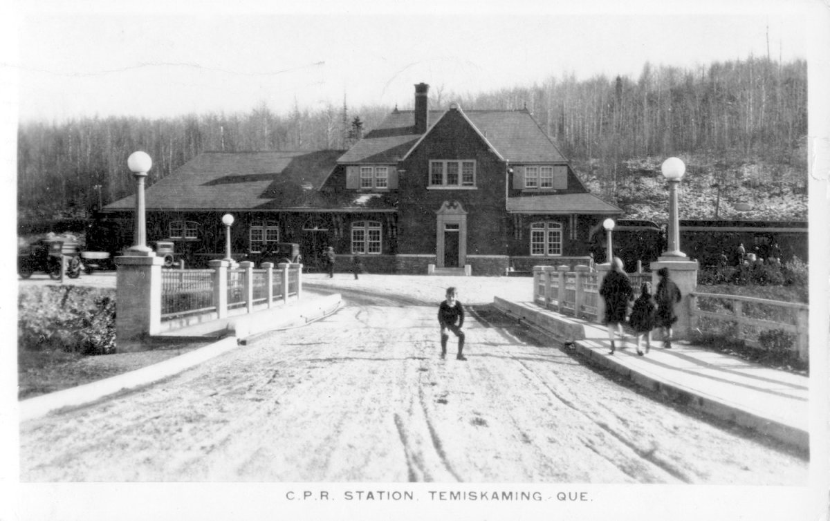 Visiting A Former Station With Ornate Features, at Témiscaming, Quebec ...
