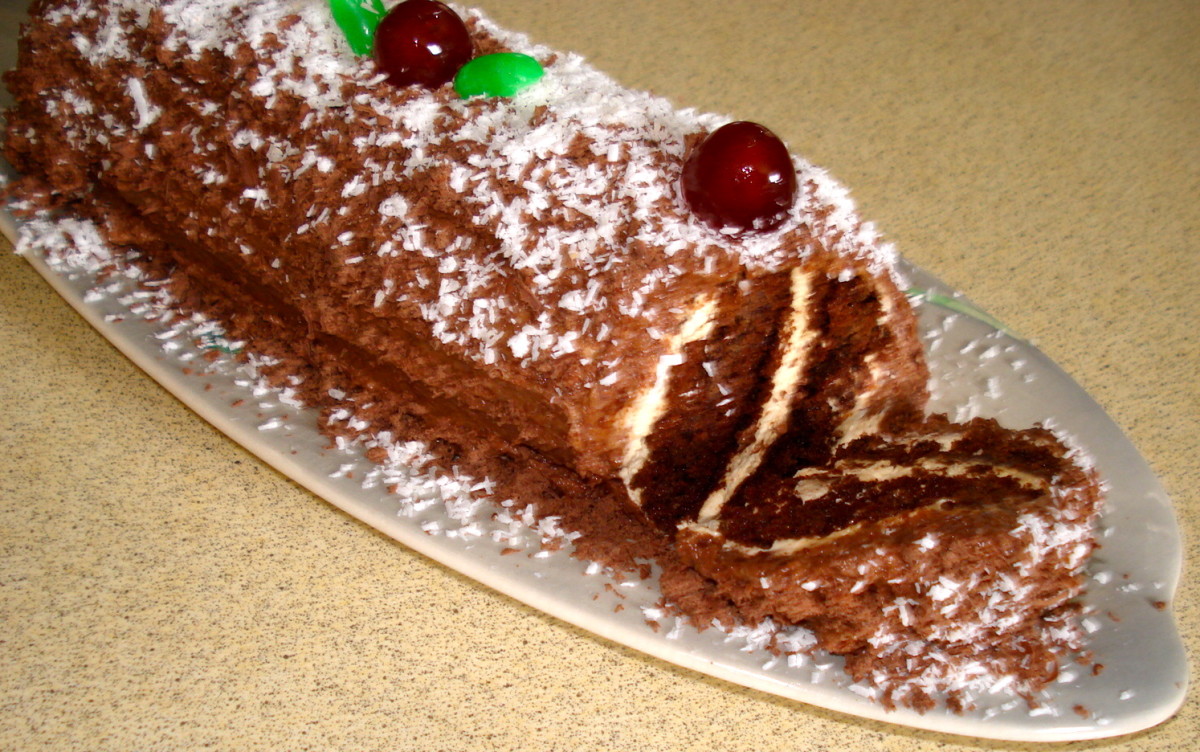 Easy Yule Log Cake Recipe - HubPages