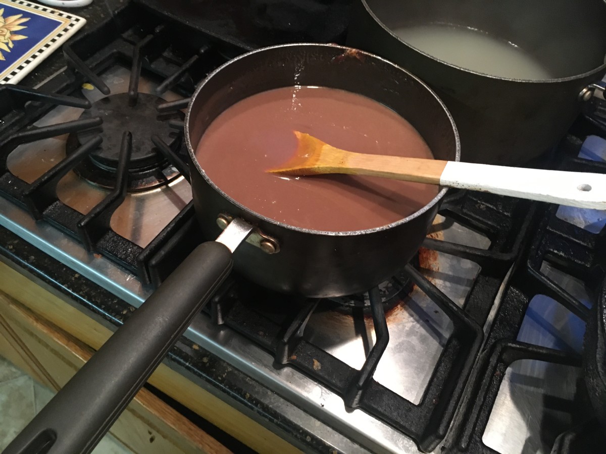 Creamy Soft Serve White Chocolate Butterscotch and Red Bean Paste Ice ...