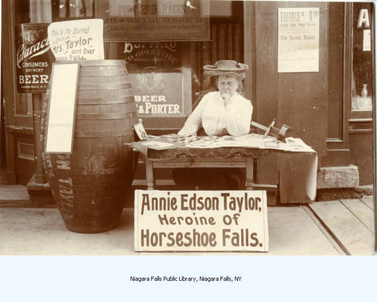Annie Edson Taylor: First Person to Survive Going Over Niagara Falls in ...