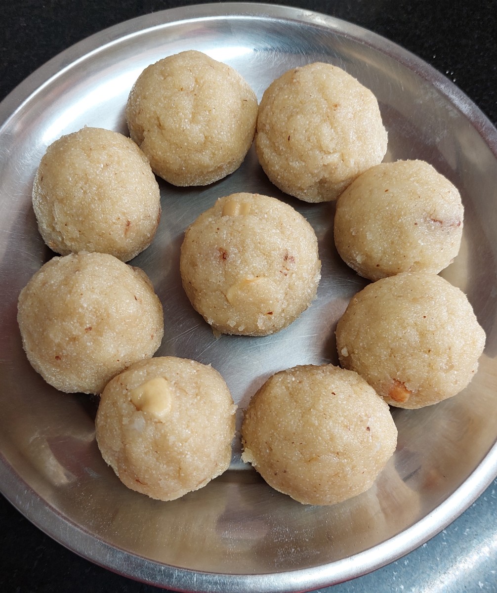 Rava Ladoo or Suji Ladoo: South Indian Sweet Recipe - HubPages