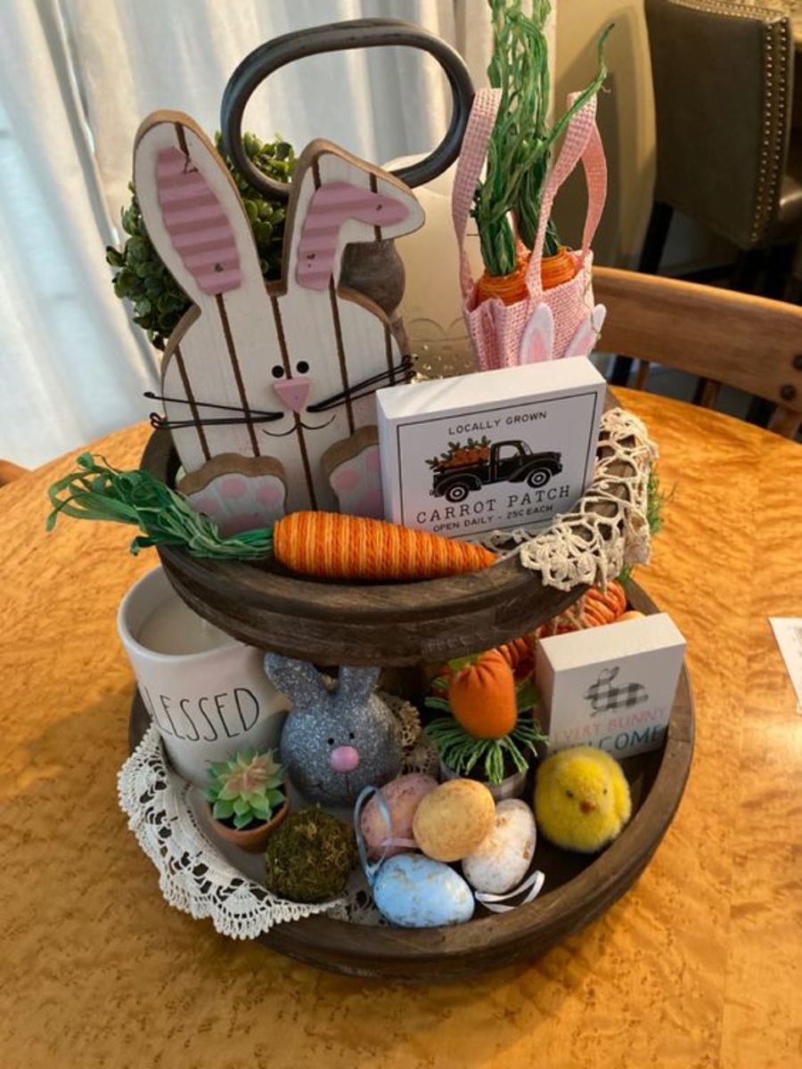 45+ Super Adorable Easter Tiered Tray Ideas that will have you Hopping ...