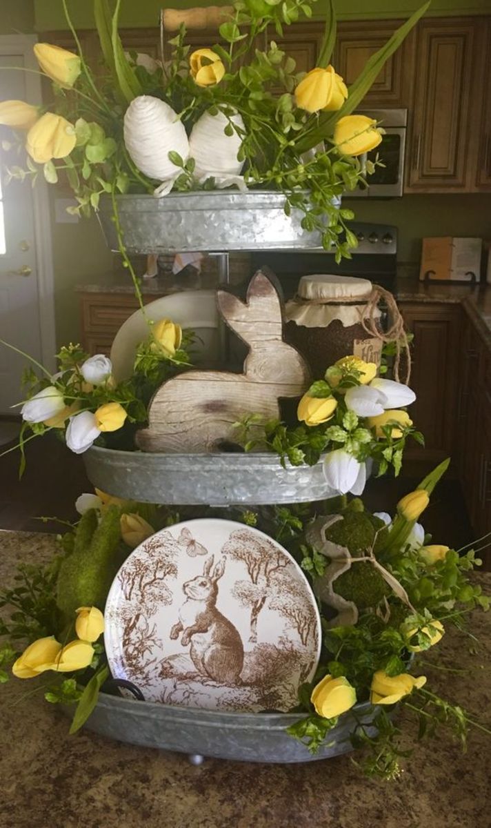 45+ Super Adorable Easter Tiered Tray Ideas that will have you Hopping ...