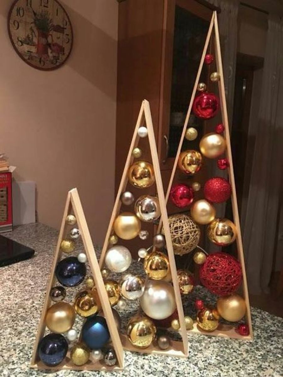 100+ Easy DIY Wooden Christmas Tree Triangle Decorations - HubPages