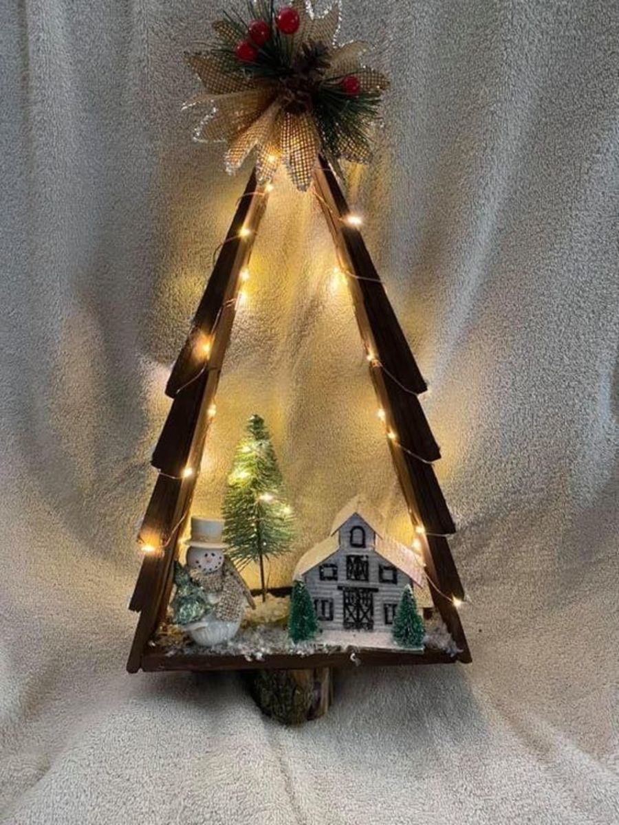 100+ Easy DIY Wooden Christmas Tree Triangle Decorations - HubPages