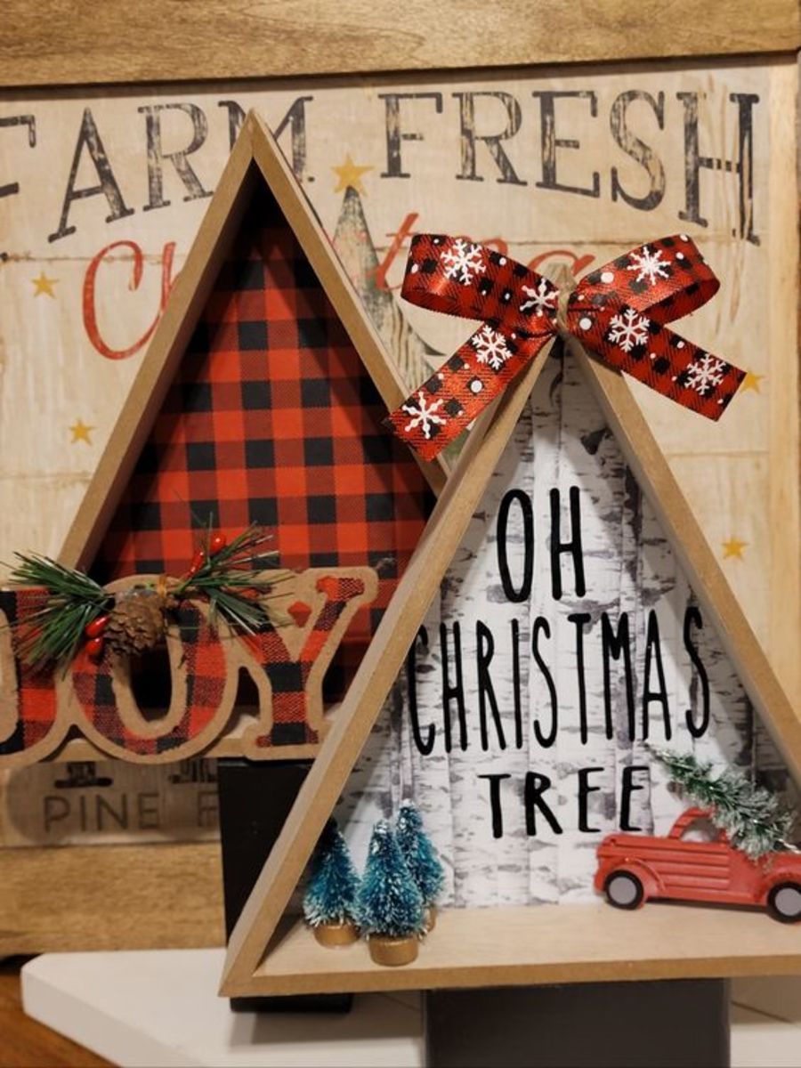 100+ Easy DIY Wooden Christmas Tree Triangle Decorations - HubPages
