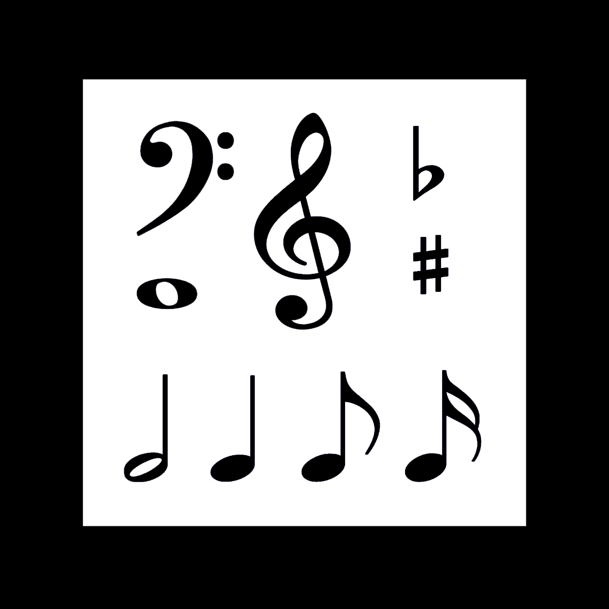 Equilibrar Poner Orden Alfabetico Clip Art Musical Notes Symbols