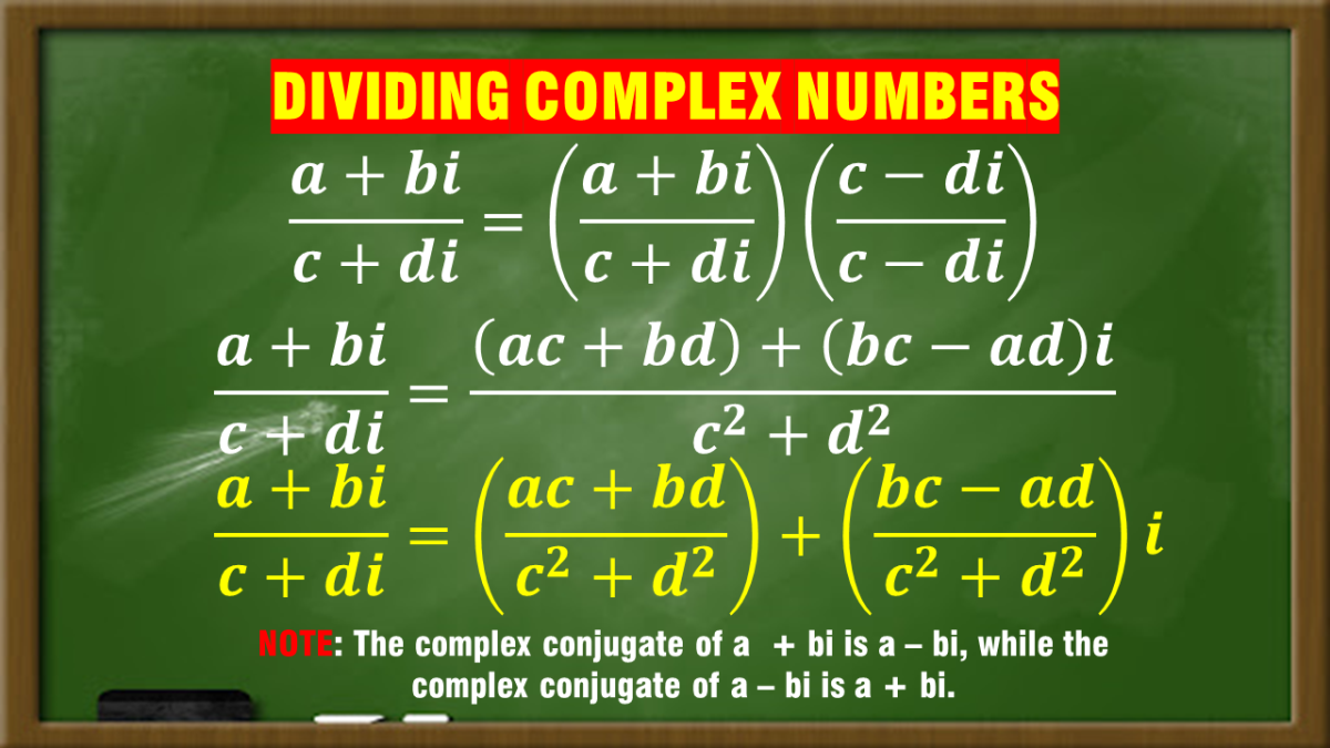 Dividing Complex Numbers Owlcation