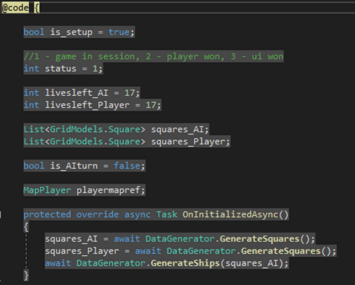 Building Battleships Game in Blazor - HubPages