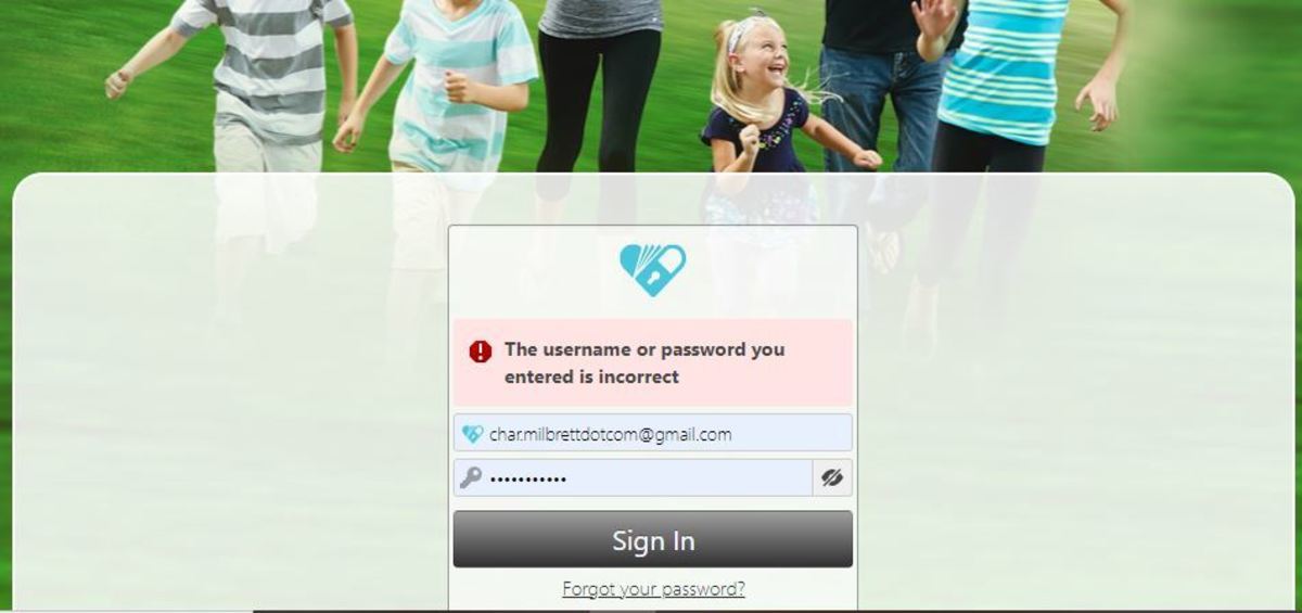 Username and Password - Does Not Match Our Records - HubPages