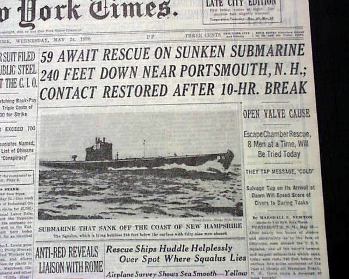 Heroes of the Deep: The Rescue of the USS Squalus Submarine - HubPages
