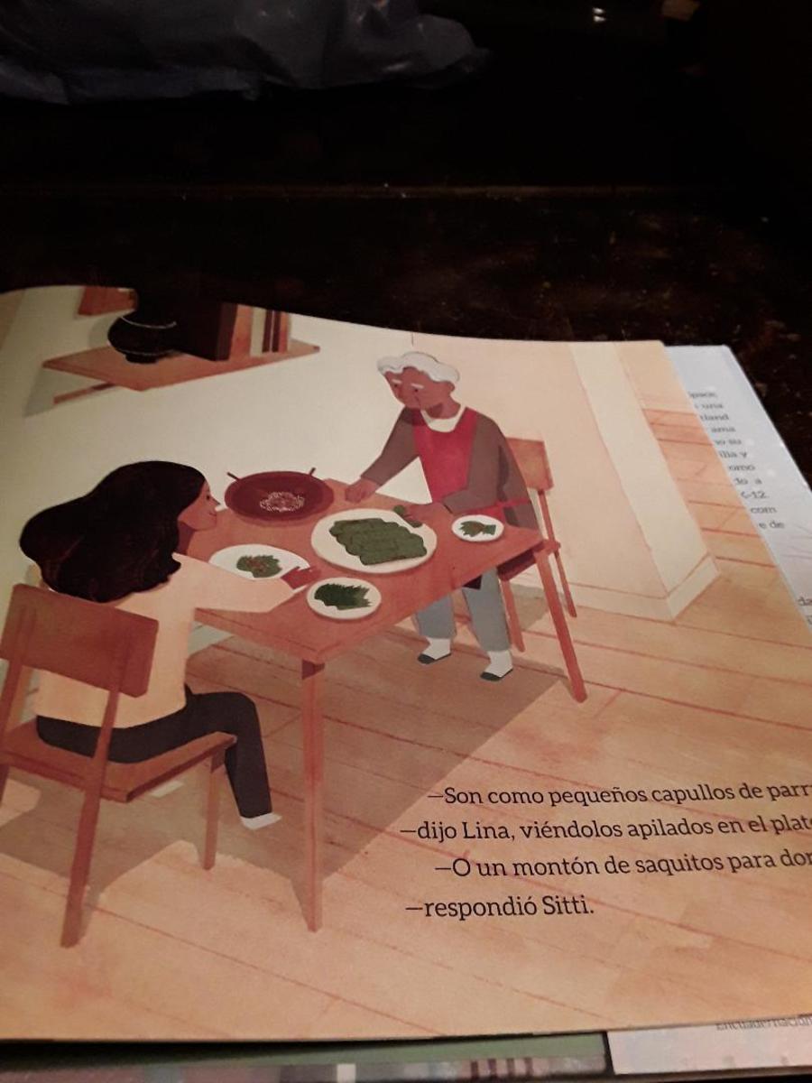 Snowfall and Family Celebration With Text in Spanish in Beautiful ...