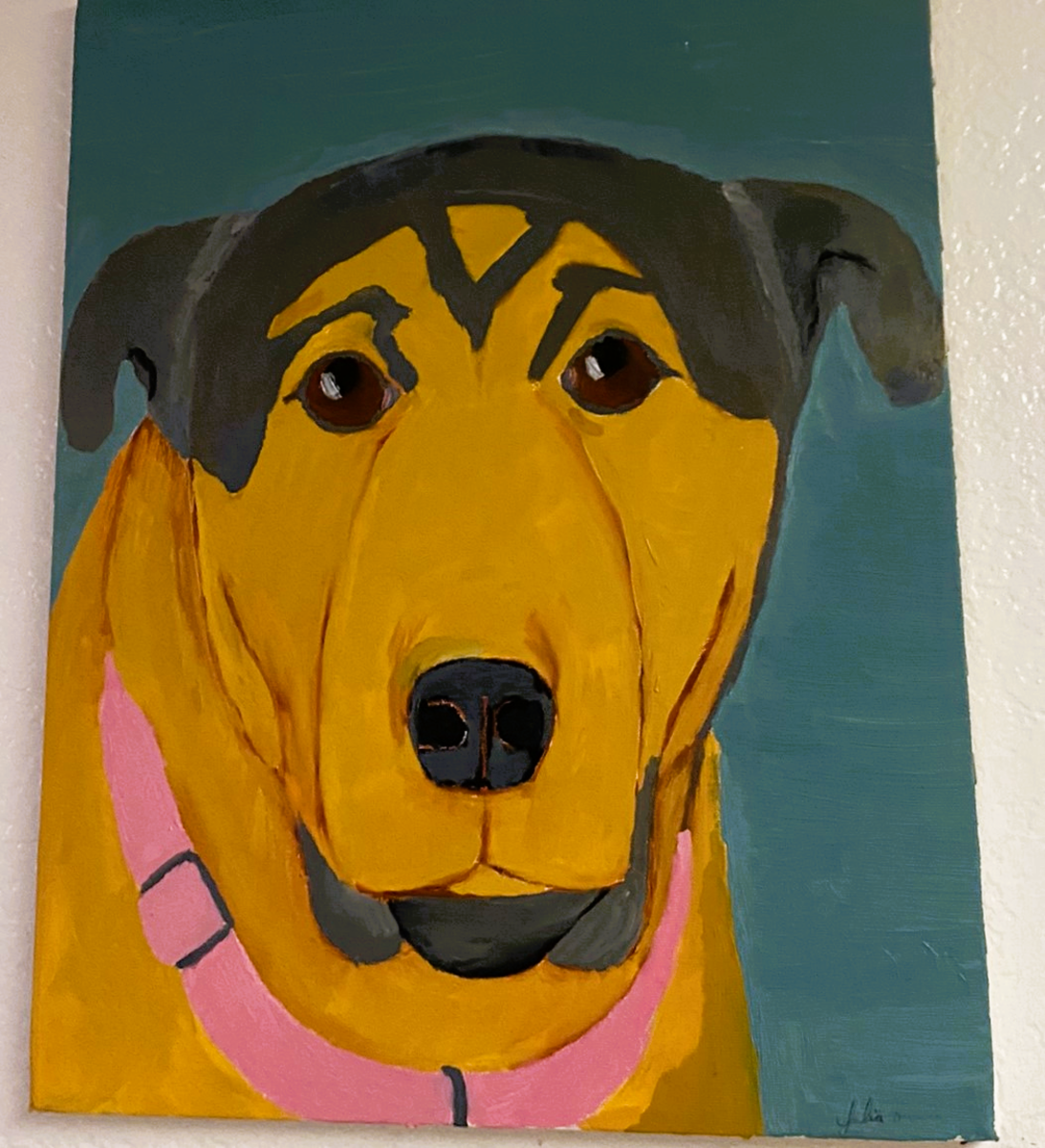 How To Paint A Picture Of Your Dog FeltMagnet