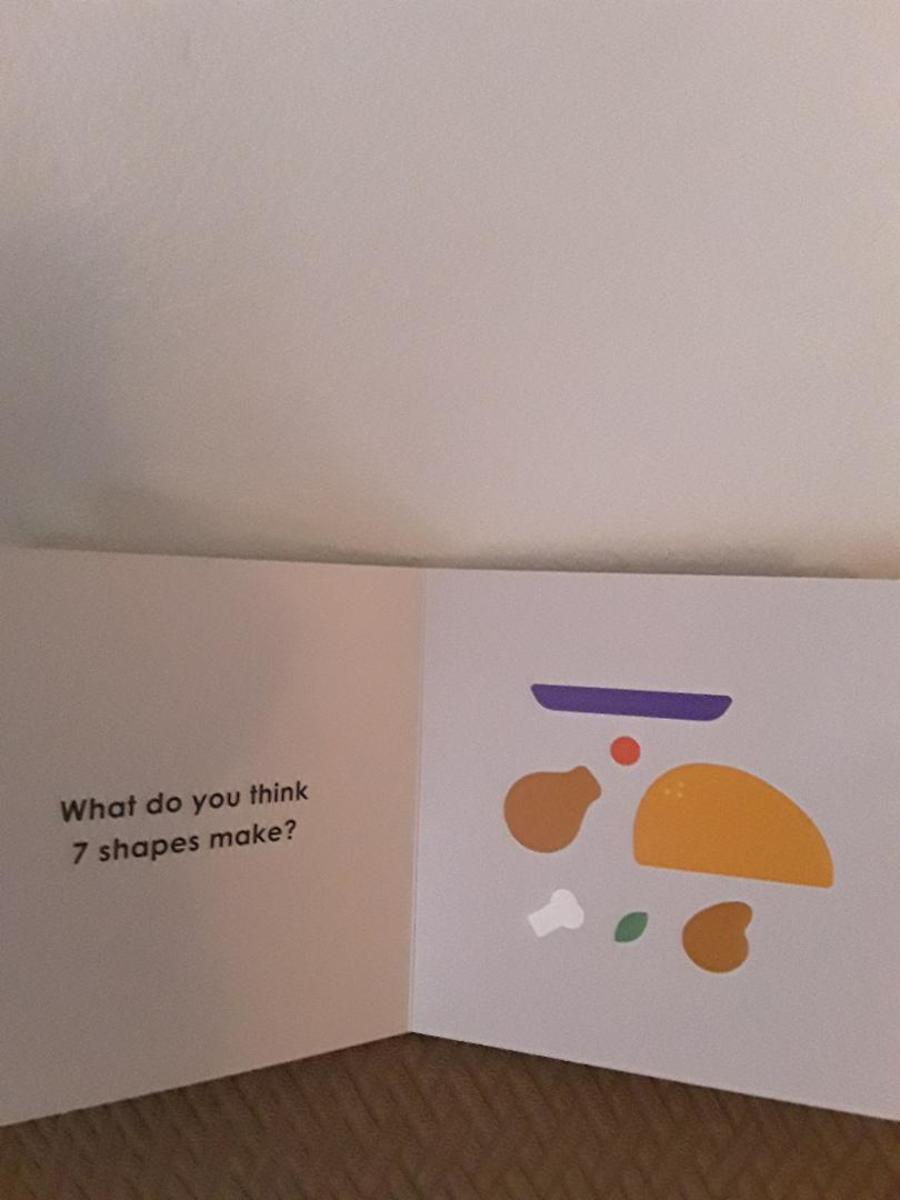 Eating With Young Children and Learning Shapes in Fun Board Book for ...