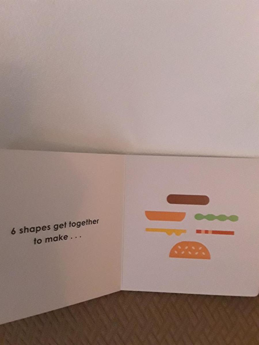 Eating With Young Children and Learning Shapes in Fun Board Book for ...