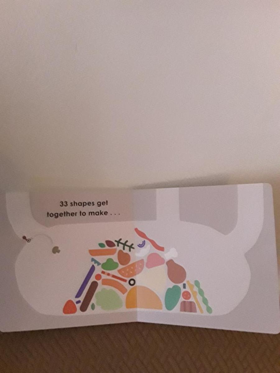 Eating With Young Children and Learning Shapes in Fun Board Book for ...