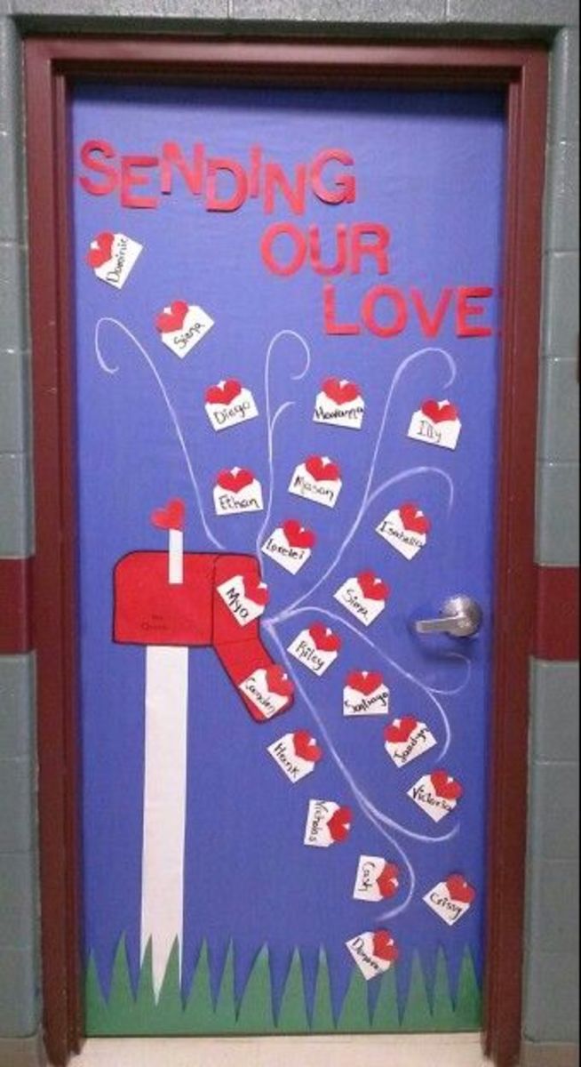 February Door Decorating Ideas