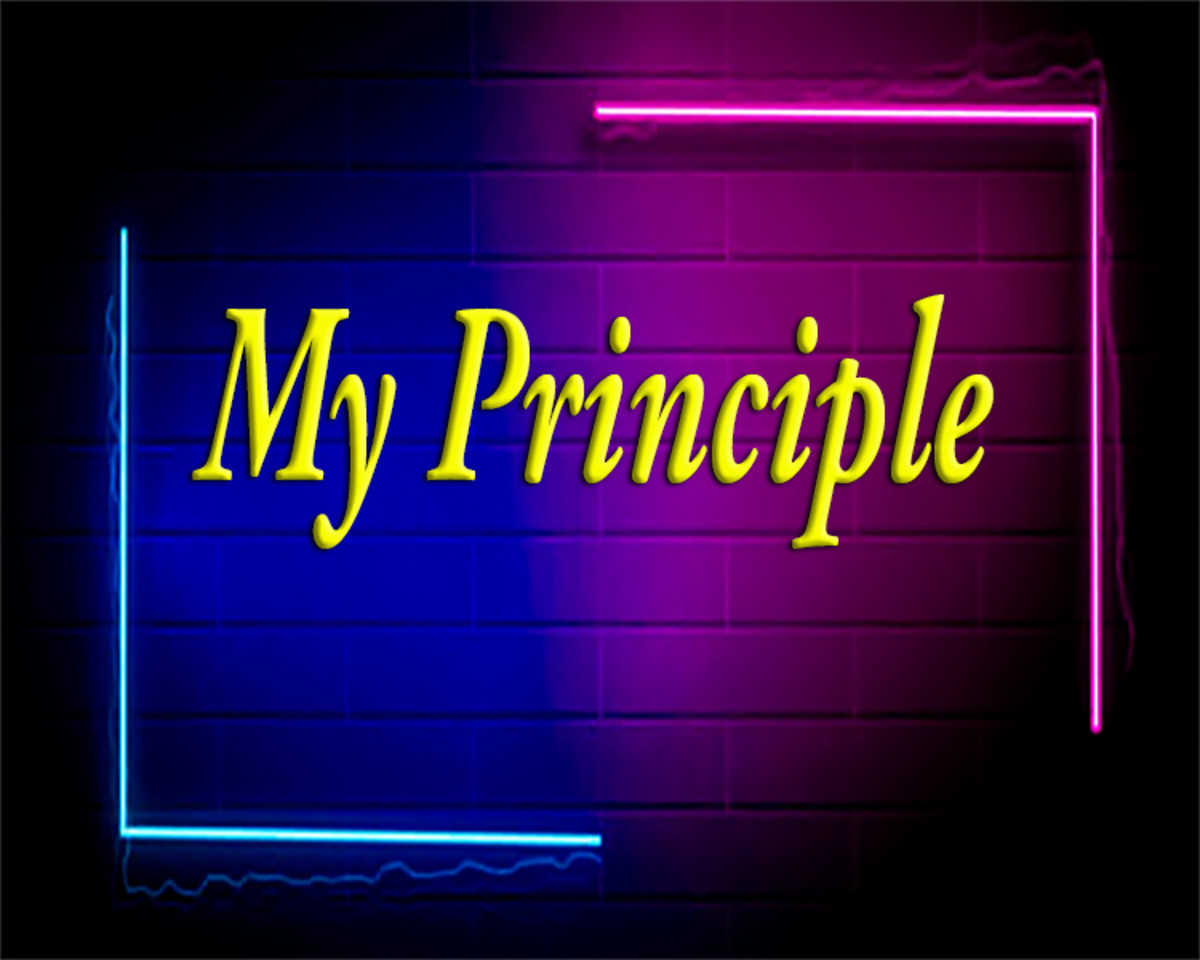 My Principle - Poem - HubPages