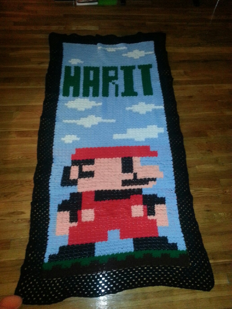 Crochet - Mario Blanket - HubPages