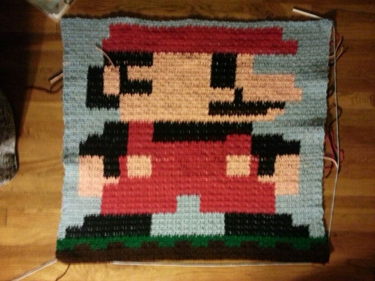 Crochet - Mario Blanket - HubPages