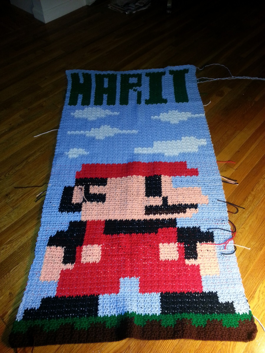 Crochet - Mario Blanket - HubPages