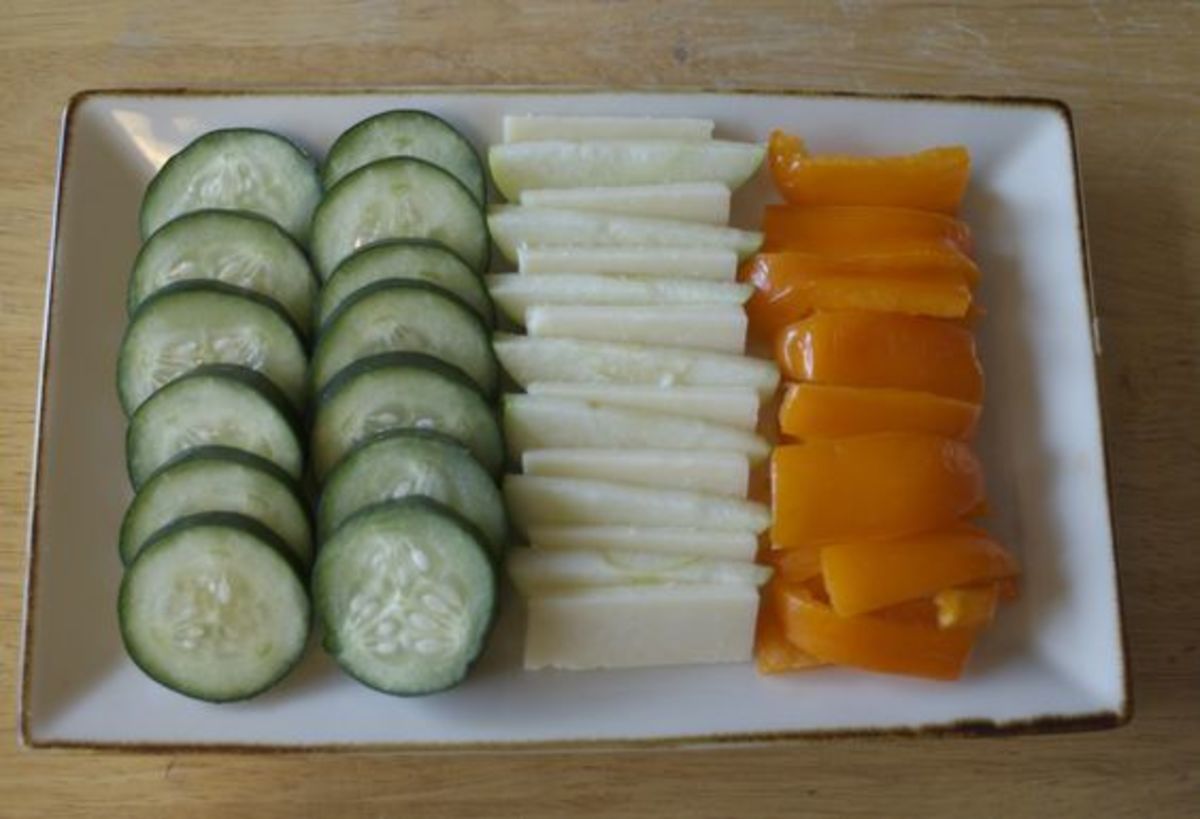 Irish Flag Vegetables St Patrick's Day Charcuterie Board | Style And