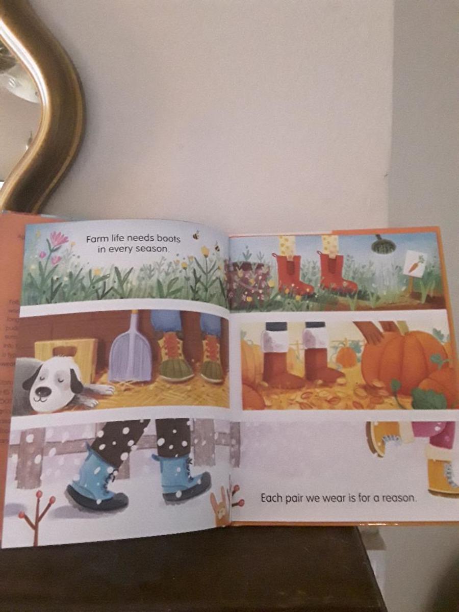 Boots for All Seasons and Life on the Farm in Fun Read Picture Book and ...