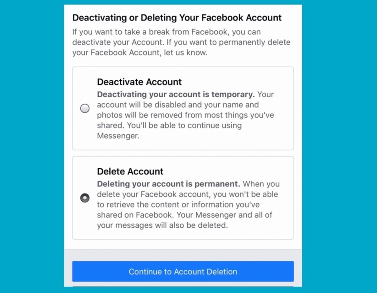 How to Delete Your Facebook Profile and All Account Data - HubPages