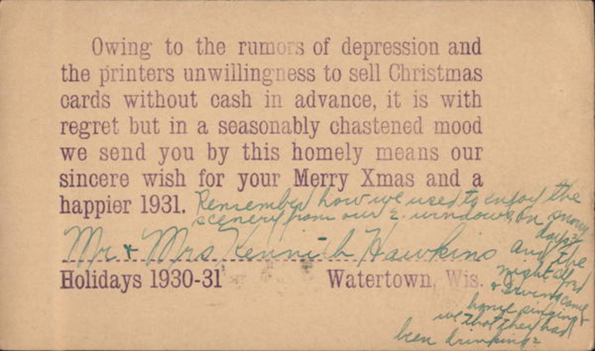 These Christmas Cards From the Great Depression Are Super Relatable ...