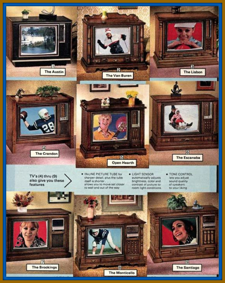 Sears and Roebuck Color Console Television made January 1978, Sears ...
