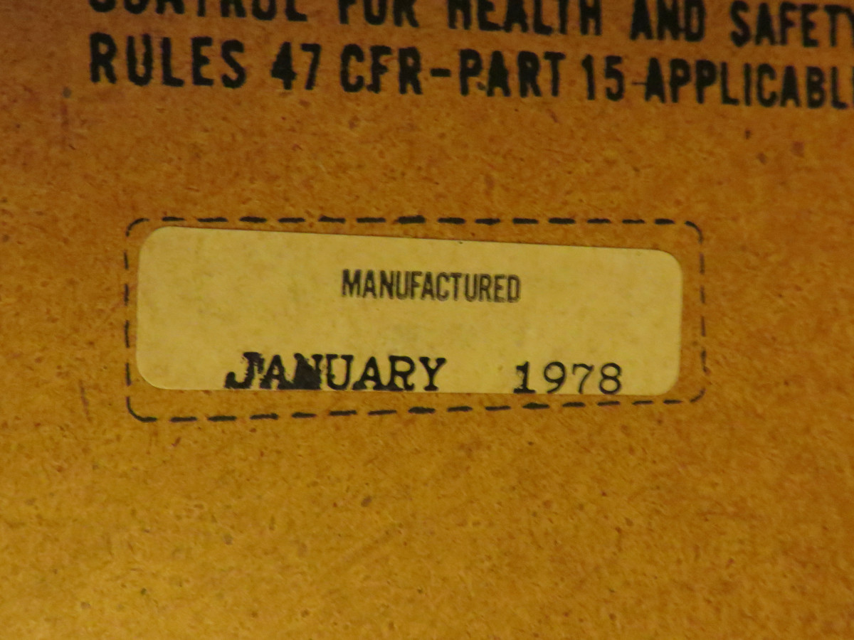 Sears and Roebuck Color Console Television made January 1978, Sears ...