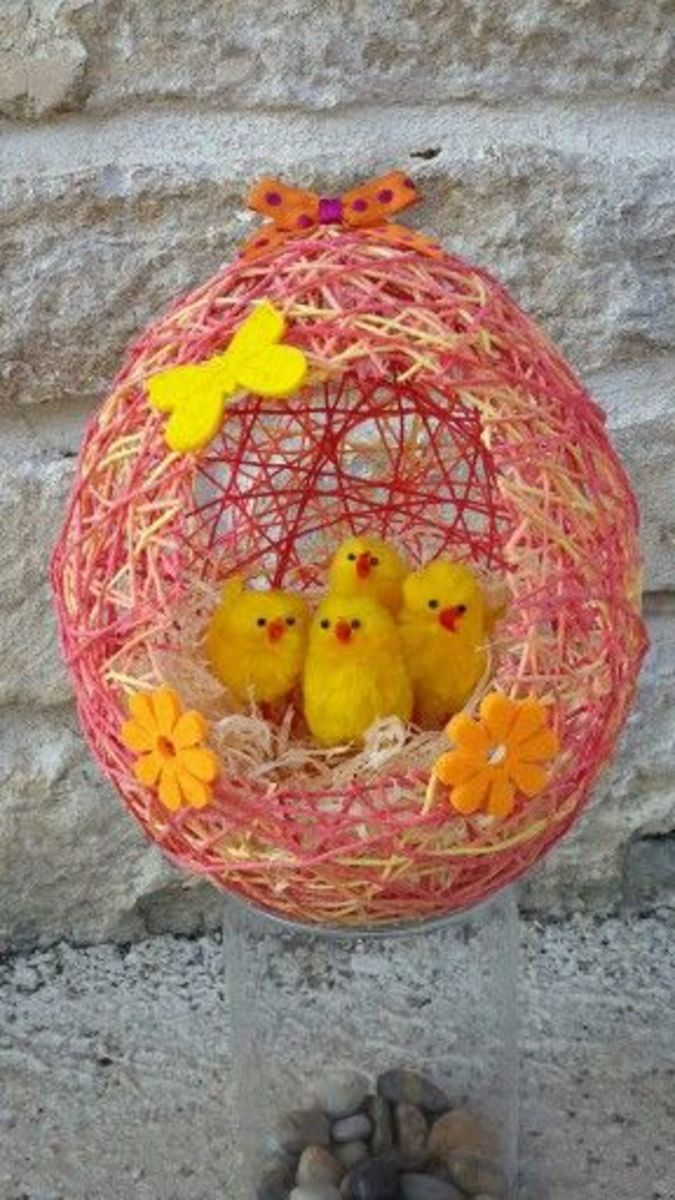 35+ Adorably Cute String Egg Easter Basket Ideas - HubPages