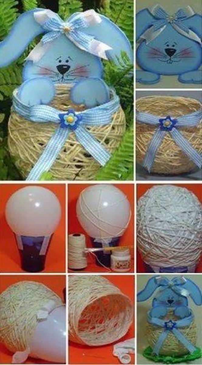 35+ Adorably Cute String Egg Easter Basket Ideas - HubPages
