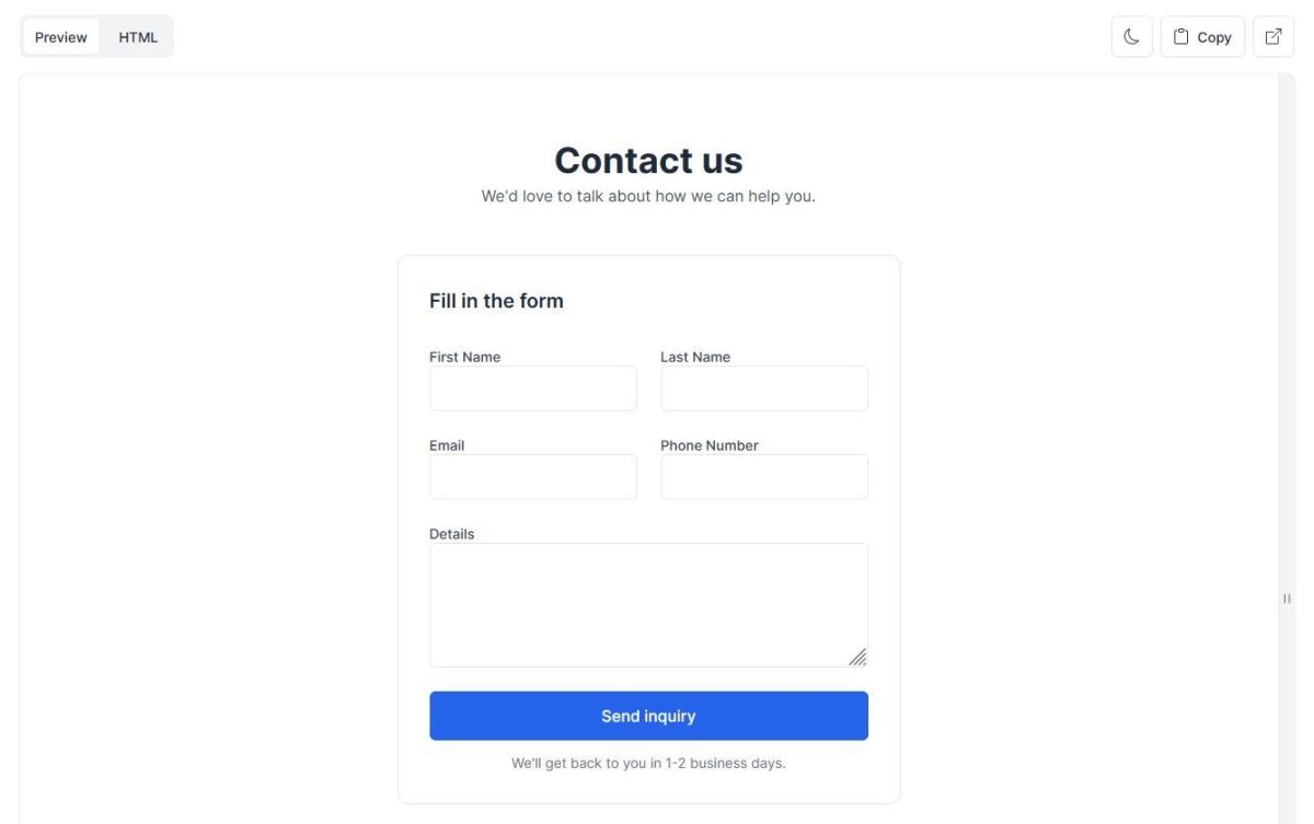 7 Best Tailwind Contact Page Examples for Your Project - HubPages