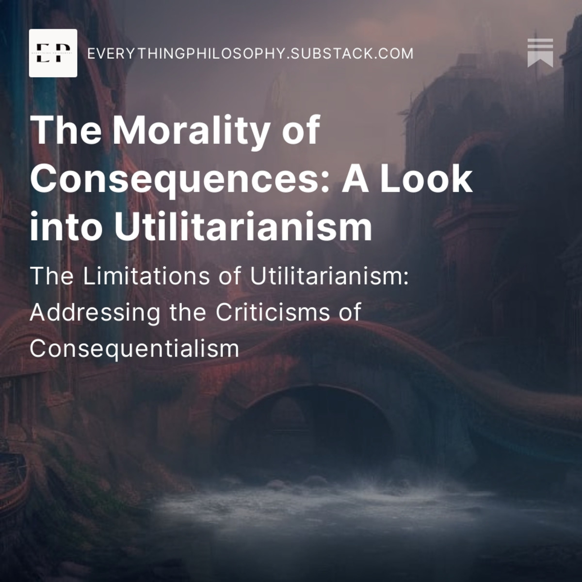 The Morality of Consequences: A Look into Utilitarianism - HubPages