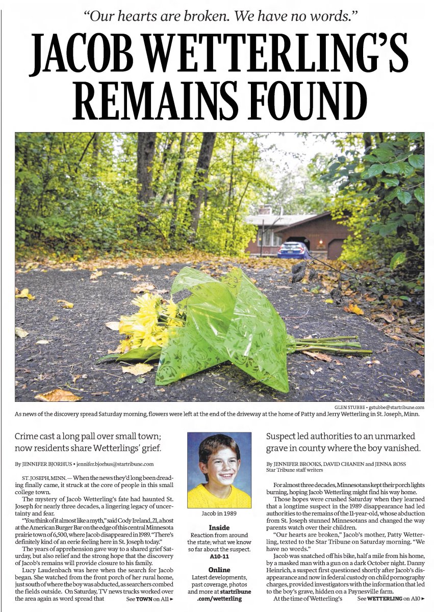 The Abduction and Murder of Jacob Wetterling: Solved 30 Years Later ...
