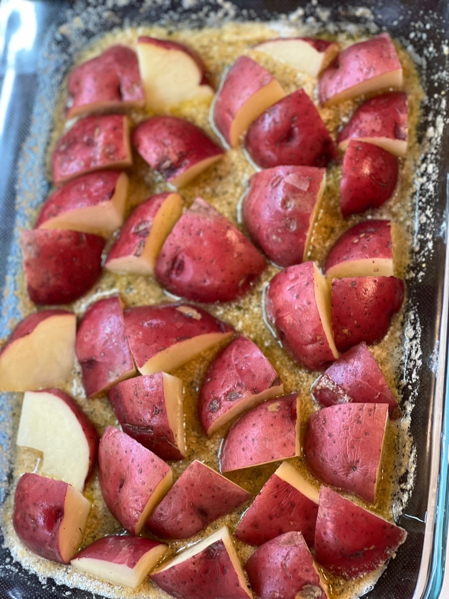 Roasted Parmesan Crusted Red Potatoes - HubPages