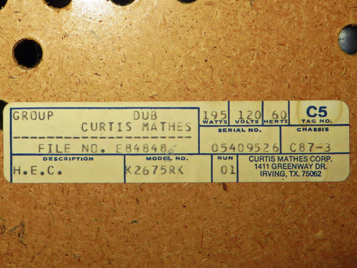 1985 Curtis Mathes Five in One Television Console Model K2675RK, Curtis ...