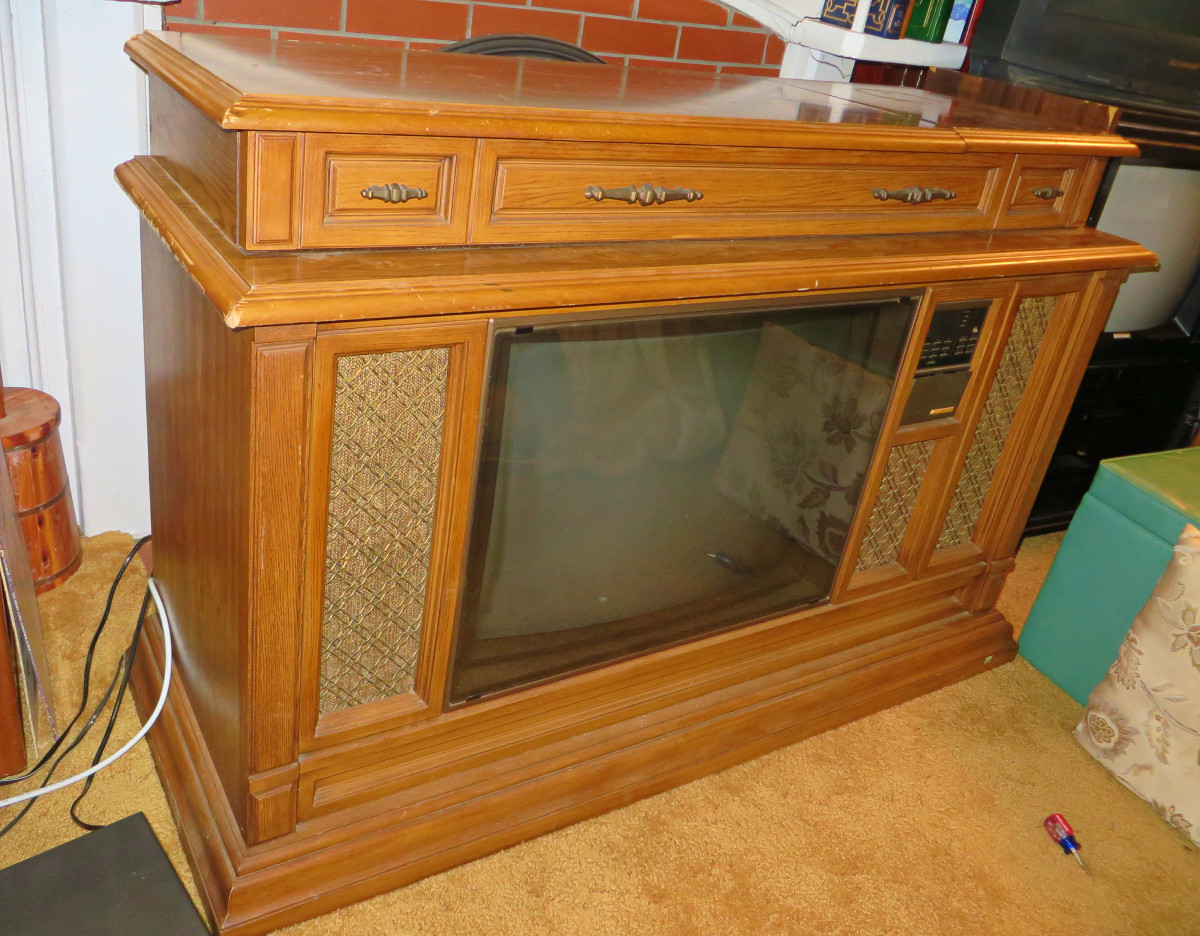 1985 Curtis Mathes Five in One Television Console Model K2675RK, Curtis ...