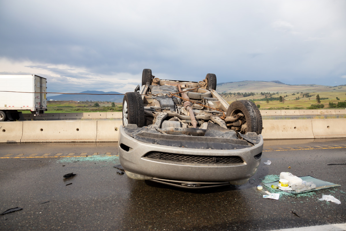 Wild Dash Cam Footage Captures a Car Flipping Over During Collision ...