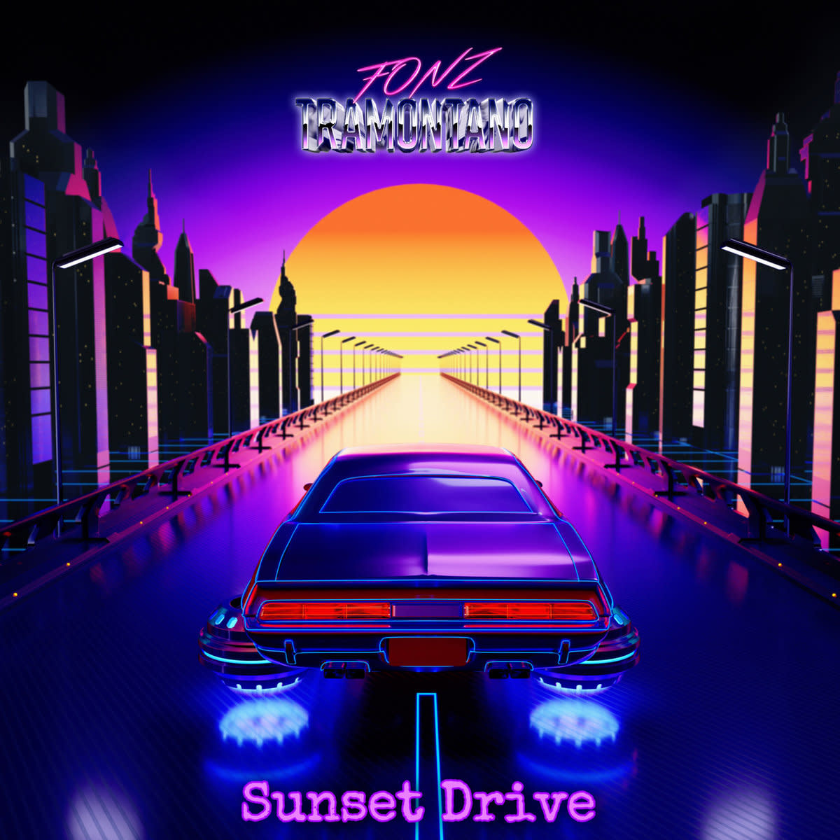 Synth Single Review Sunset Drive By Fonz Tramontano Hubpages