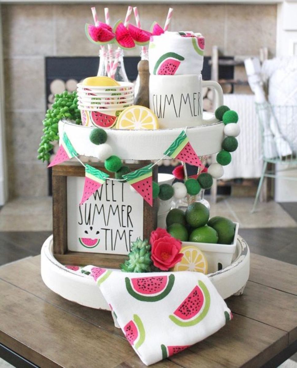 45+ Summer Themed Tiered Trays To Refresh Your Home Decor - HubPages