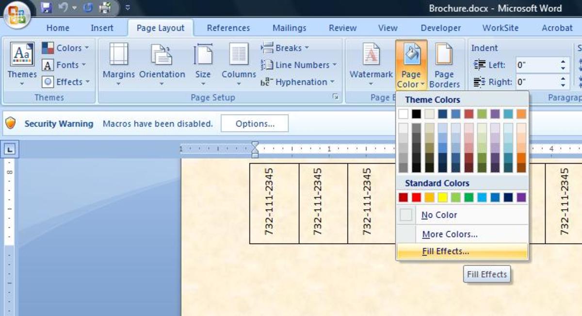Making A Brochure In Word