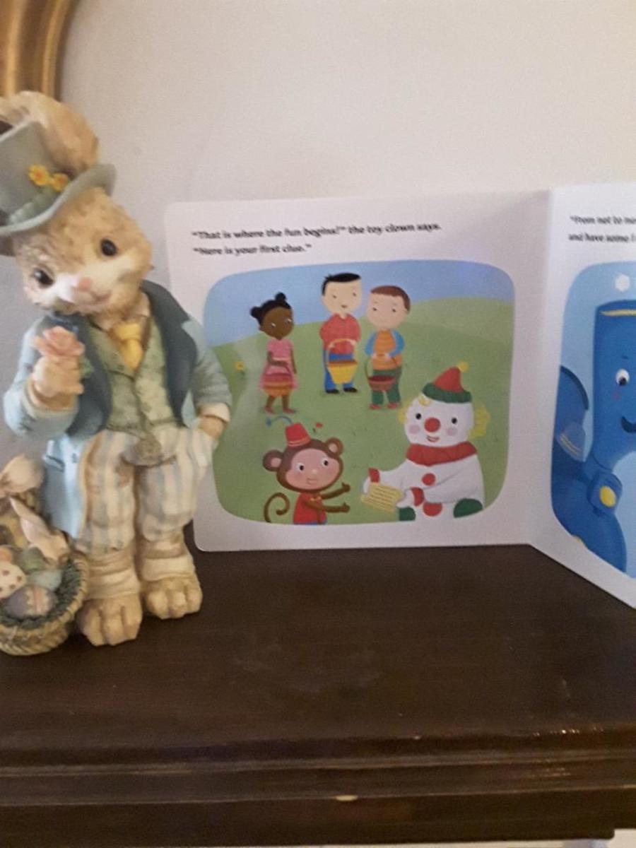 Easter Egg Hunt With Favorite Iconic Character Little Blue Engine in ...