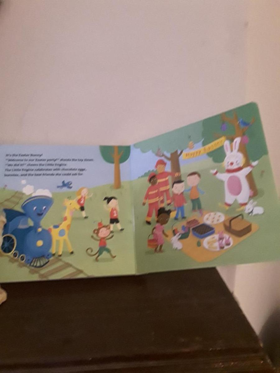 Easter Egg Hunt With Favorite Iconic Character Little Blue Engine in ...