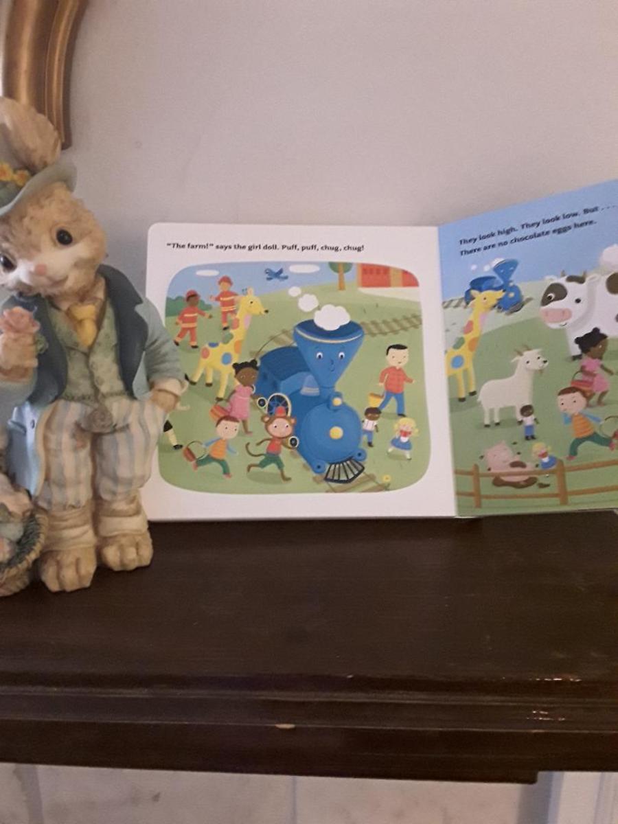 Easter Egg Hunt With Favorite Iconic Character Little Blue Engine in ...