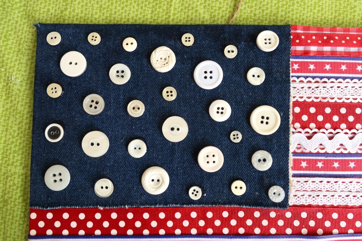 How to Make a Patriotic Scrap Ribbon American Flag - HubPages