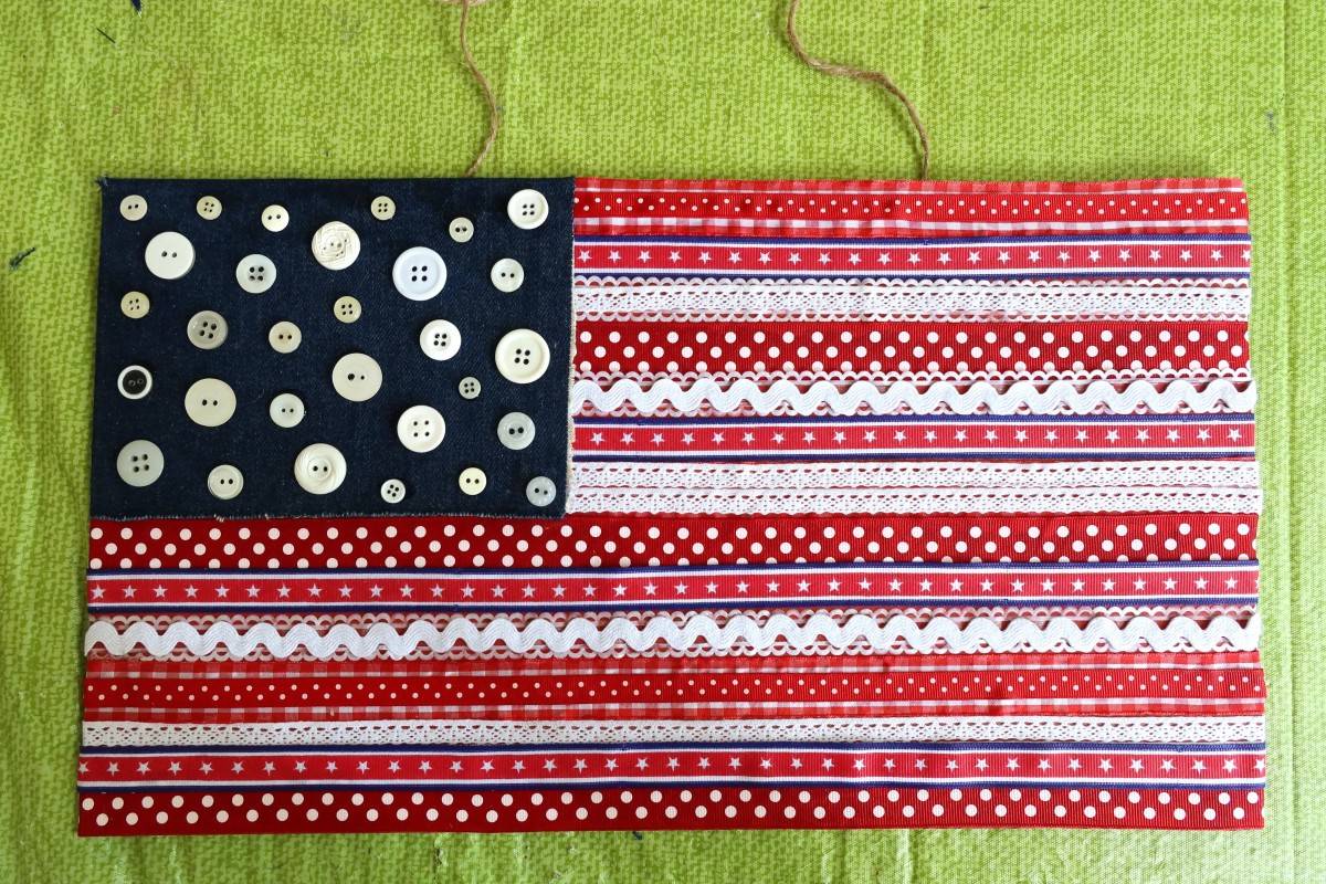 How to Make a Patriotic Scrap Ribbon American Flag - HubPages