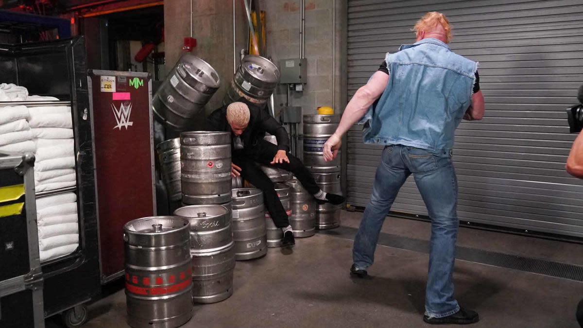 WWE Monday Night RAW: Brock Lesnar Strikes Again, Cody Rhodes' Injury ...