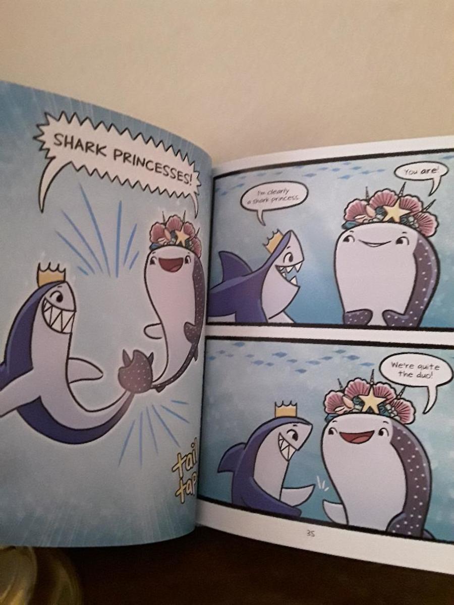 Shark Fun With Adventures in 2 Graphic Novels for the Younger Readers ...
